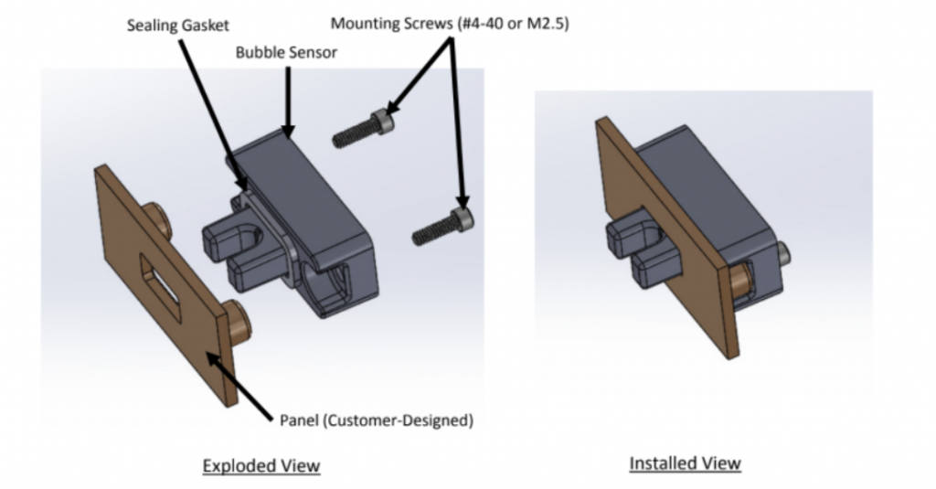 Mounting a Bubble Sensor - Techincal Note - SMD Fluid Controls